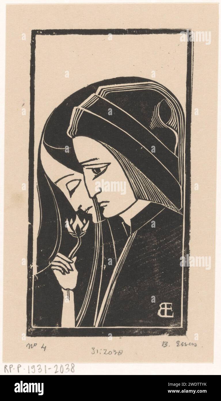 Portret Van Dante Alighieri En Beatrice Portinari, Bernard Essers, 1922 ...