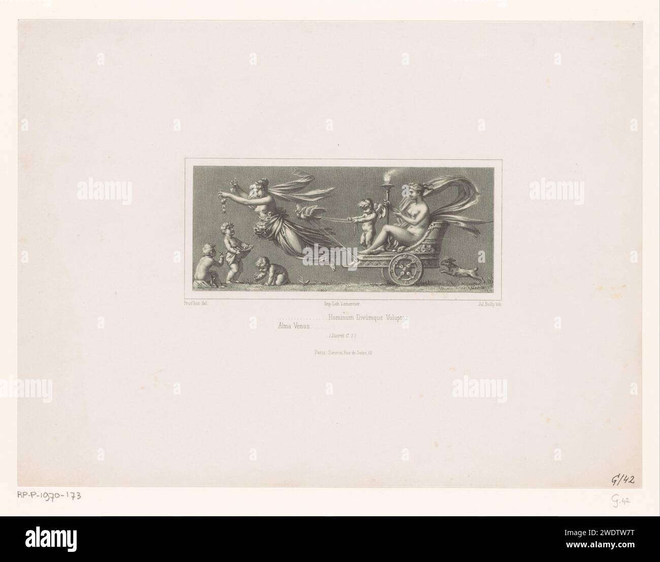 Triomf Van Venus, Julien-Léopold Boilly, after Pierre Prud'hon, 1852 ...