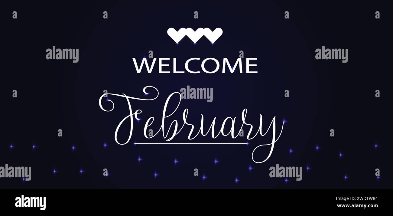 Welcome february Stock Vector Images - Alamy