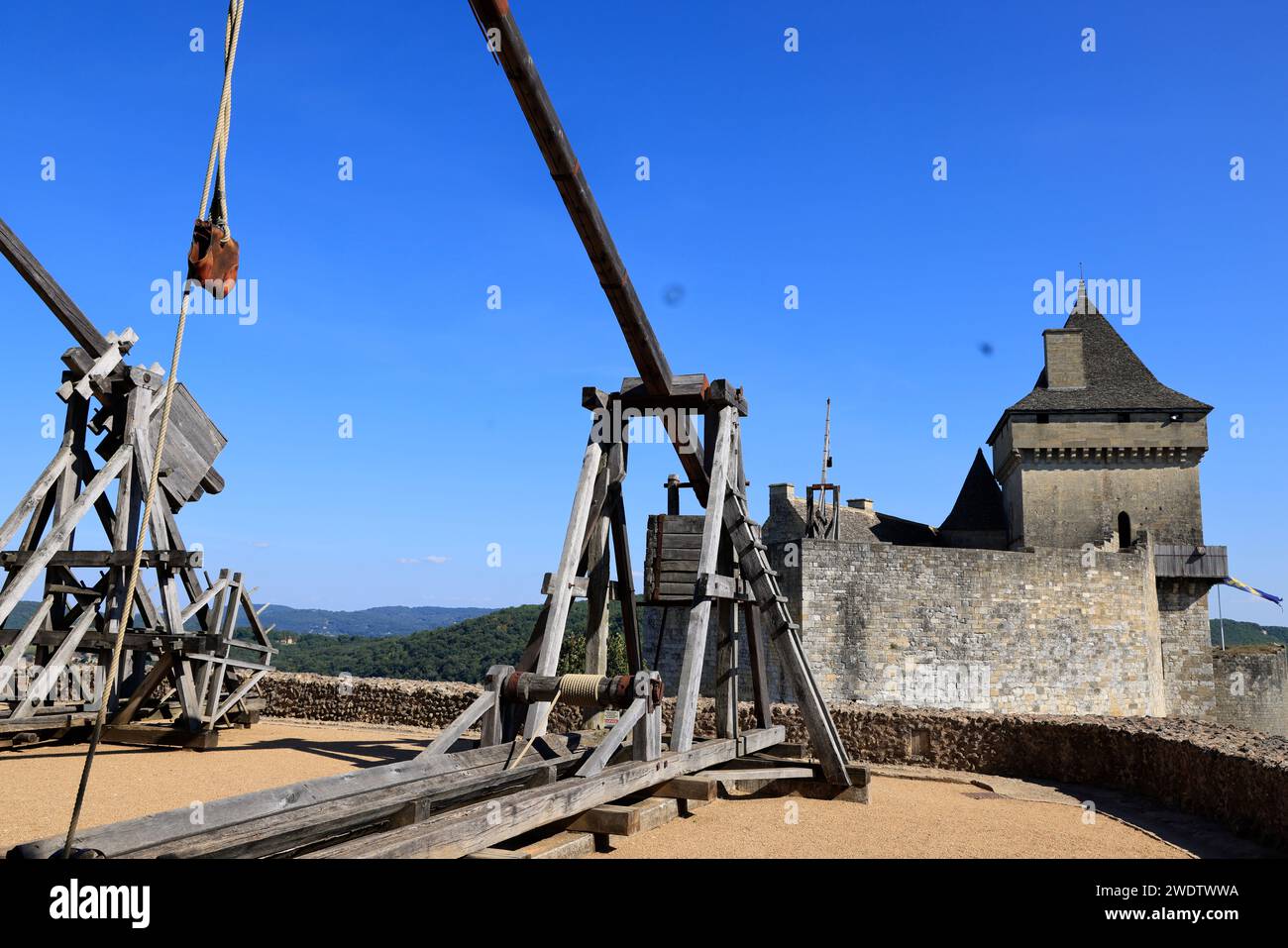 War in the Middle Ages. Weapons of war from the Middle Ages are placed ...