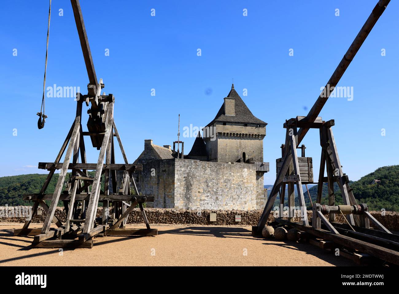 War in the Middle Ages. Weapons of war from the Middle Ages are placed ...