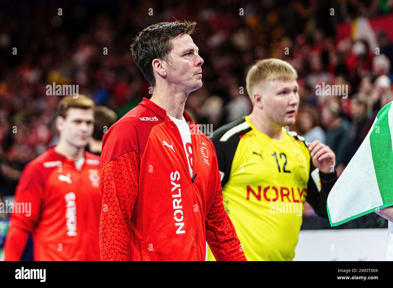 Hamburg, Deutschland. 21st Jan, 2024. Hans Lindberg (Daenemark, #18 ...
