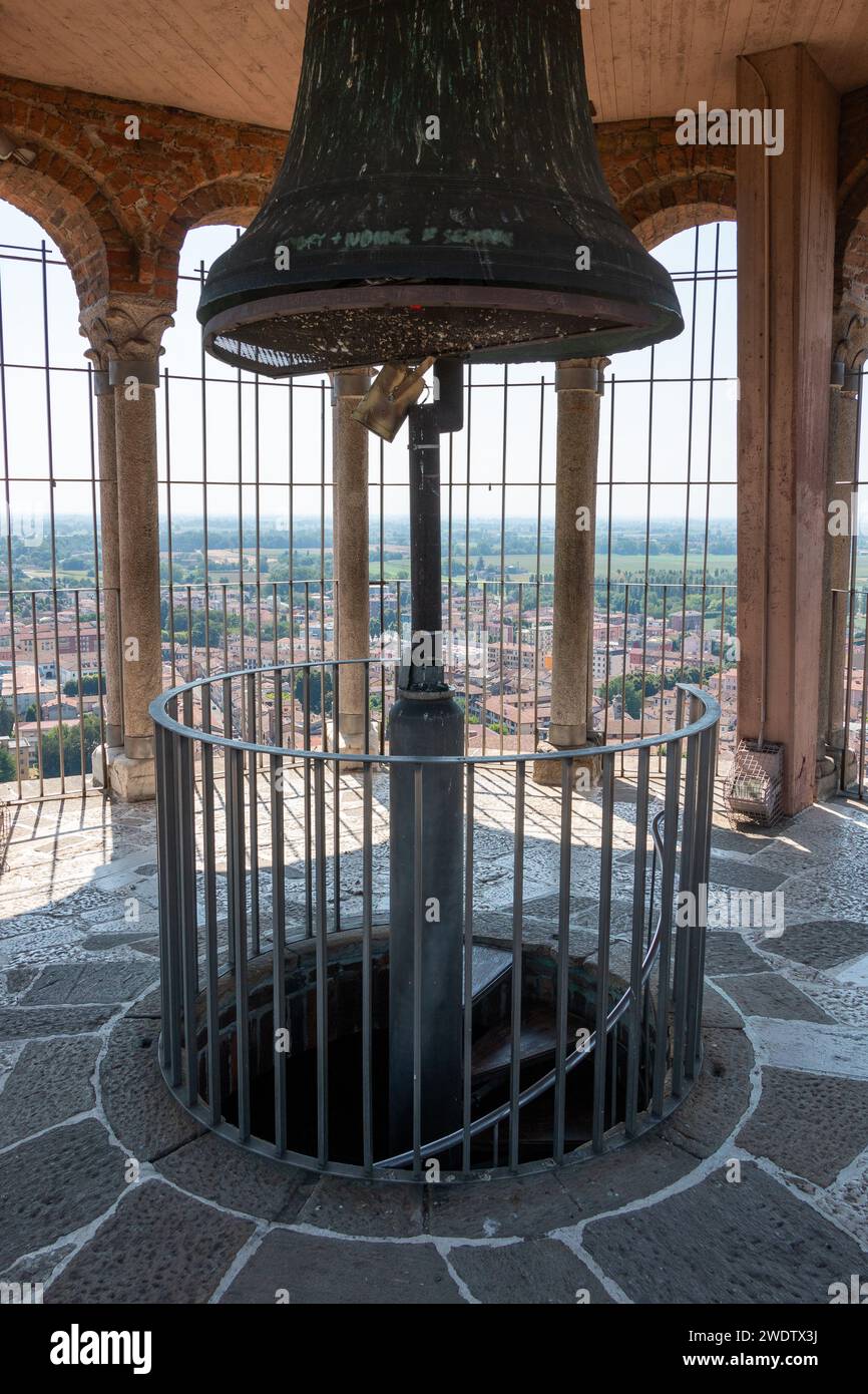 the panoramic point on the top of the torrazzo, the famous bell tower ...