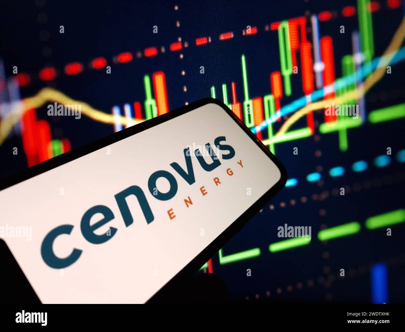 Konskie, Poland - January 21, 2024: Cenovus Energy company logo ...