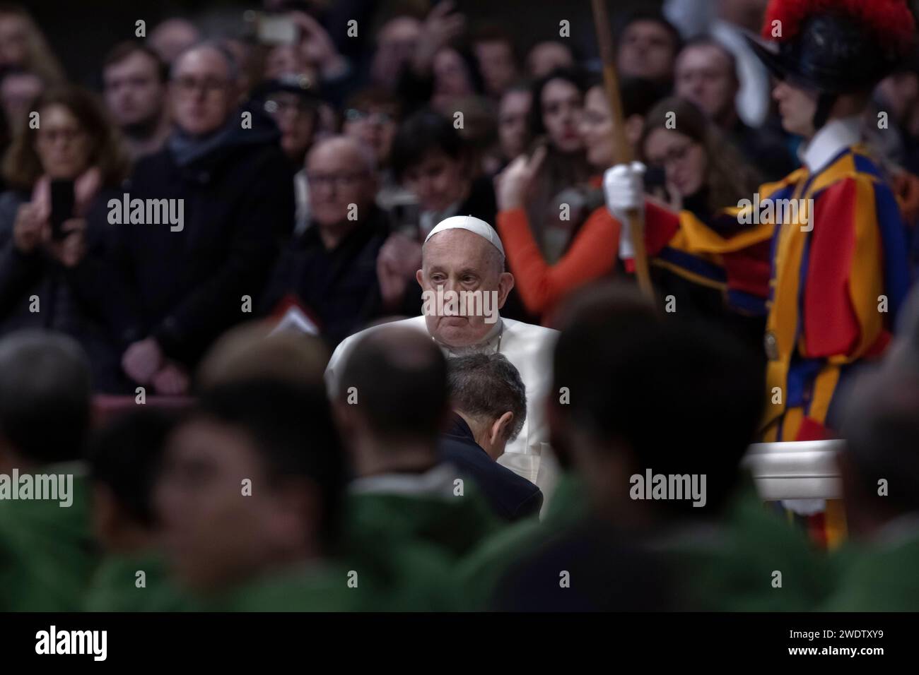 Vatican City, Vatican, 21 January, 2024. Pope Francis celebrates Holy ...