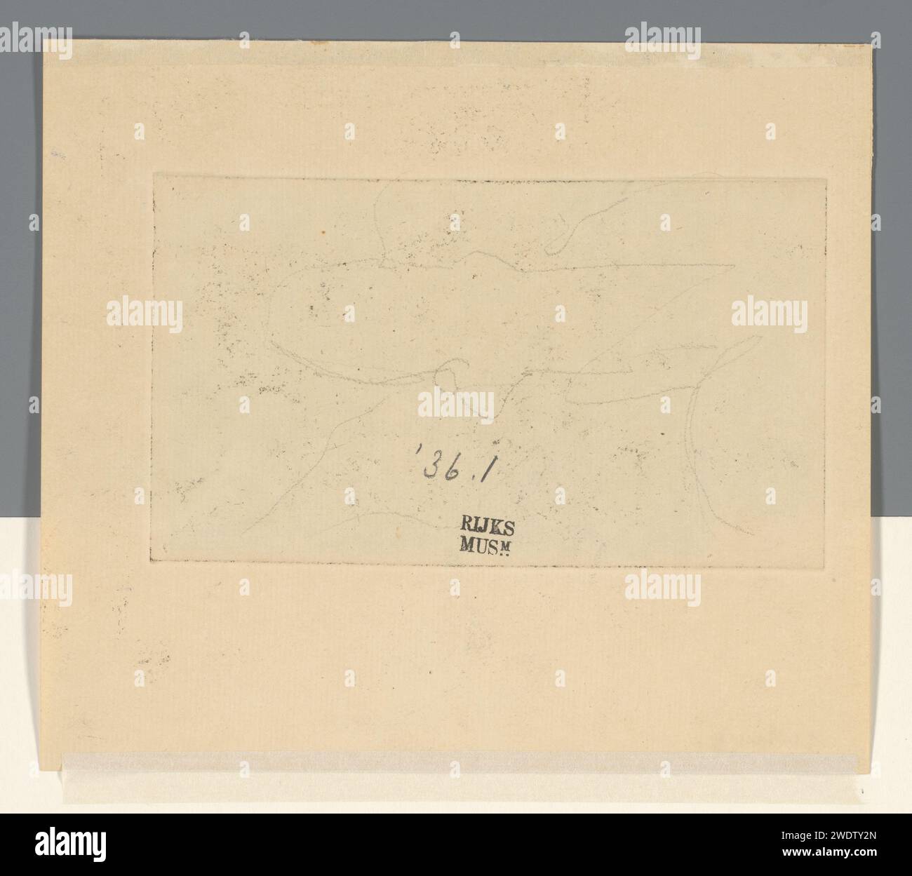 Potlood Study, Marius Bauer, 1889 - 1936 drawing paper. pencil Stock ...