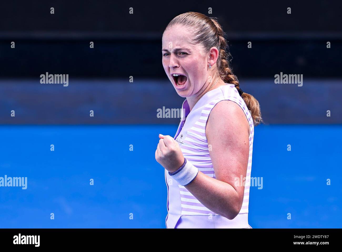 Paris, France. 20th Jan, 2024. Jelena Alona Ostapenko during the ...