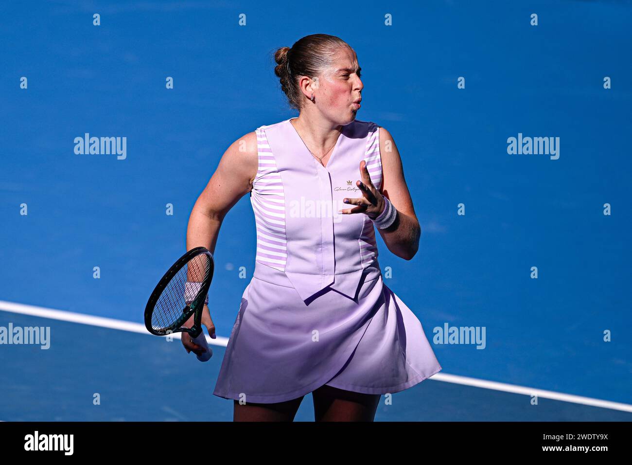 Paris, France. 20th Jan, 2024. Jelena Alona Ostapenko during the ...