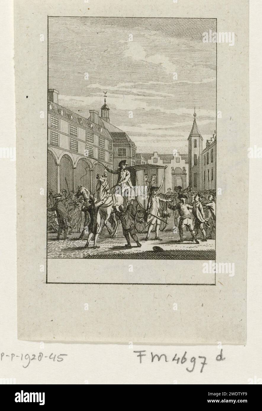 Attack on the carriage of the deputies of Dordrecht, 1786, Reinier ...