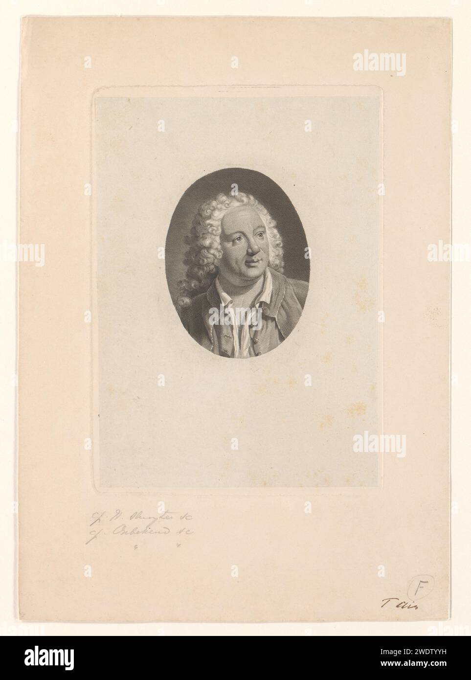 Portrait of Jean Baptiste Rousseau (1671-1741), Hendrik D. Jzn Sluyter ...