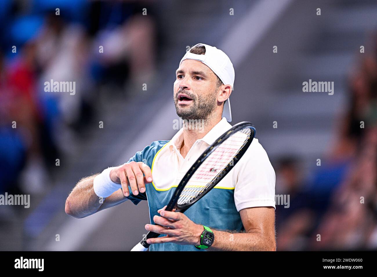 Paris, France. 20th Jan, 2024. Grigor Dimitrov of Bulgaria during the ...