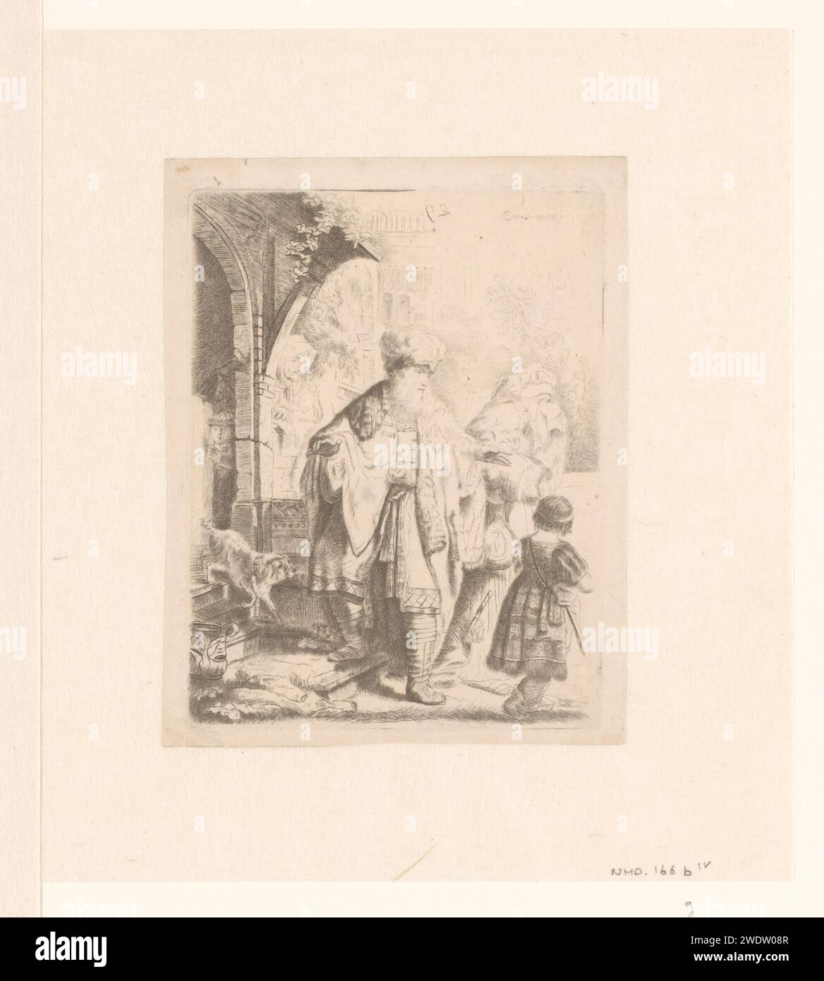 Abraham casting out Hagar and Ishmael, 1710 - 1766 print paper etching ... Abraham casting out Hagar and Ishmael, 1710 - 1766 print paper etching ...