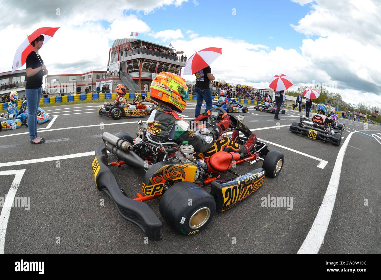 Mercedes F1 driver George Russell seen here in his early karting career ...