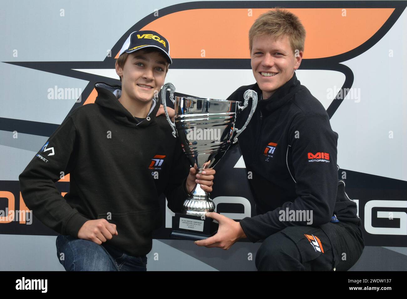 Mercedes F1 driver George Russell seen here in his early karting career ...