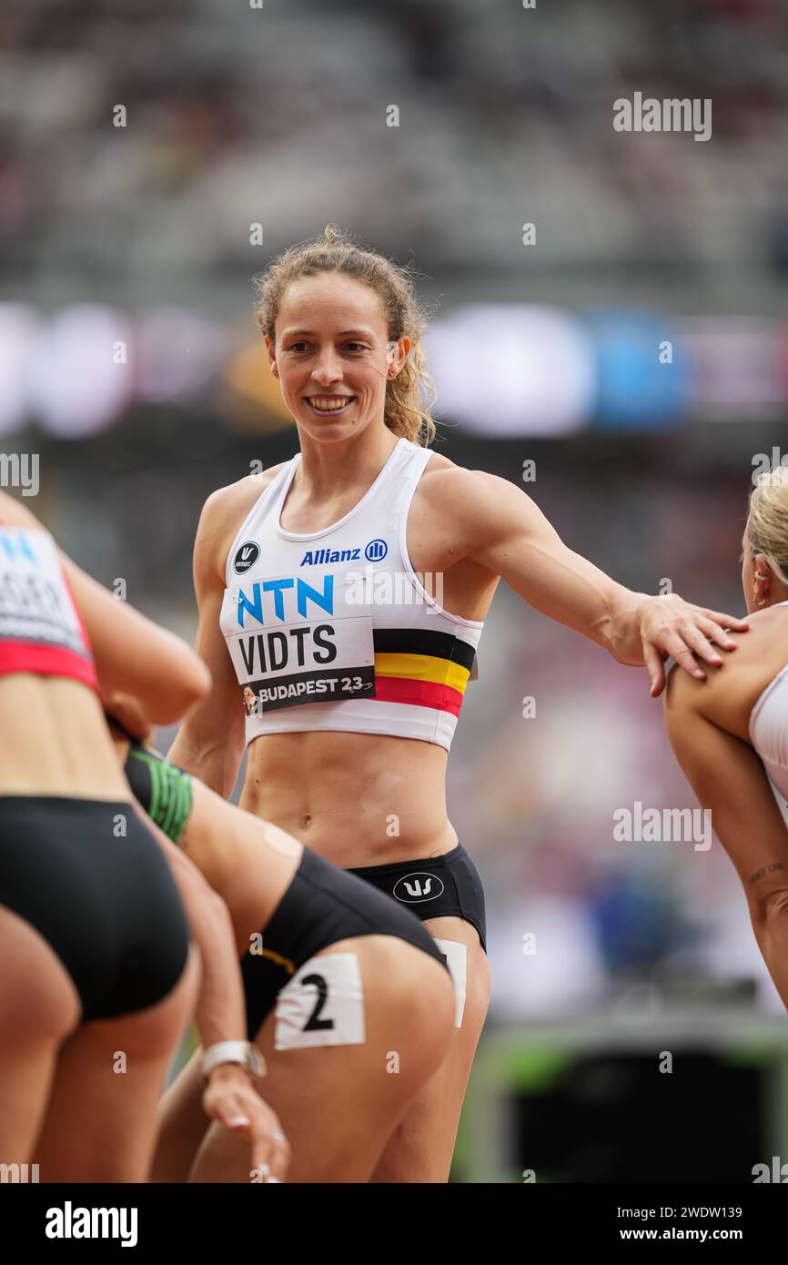 Noor VIDTS participating in the heptathlon at the World Athletics ...