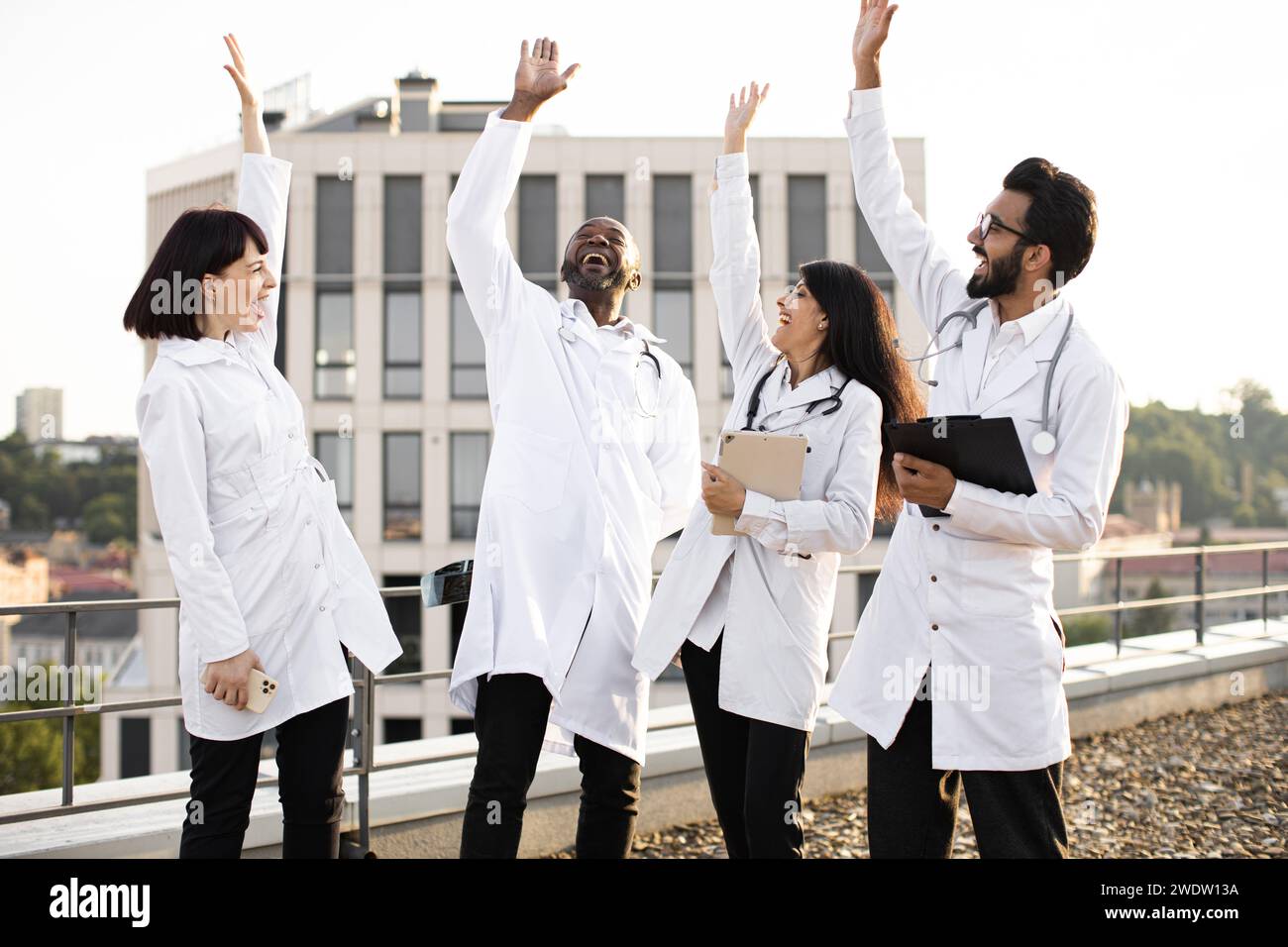 Doctor standing on the roof hi-res stock photography and images - Alamy