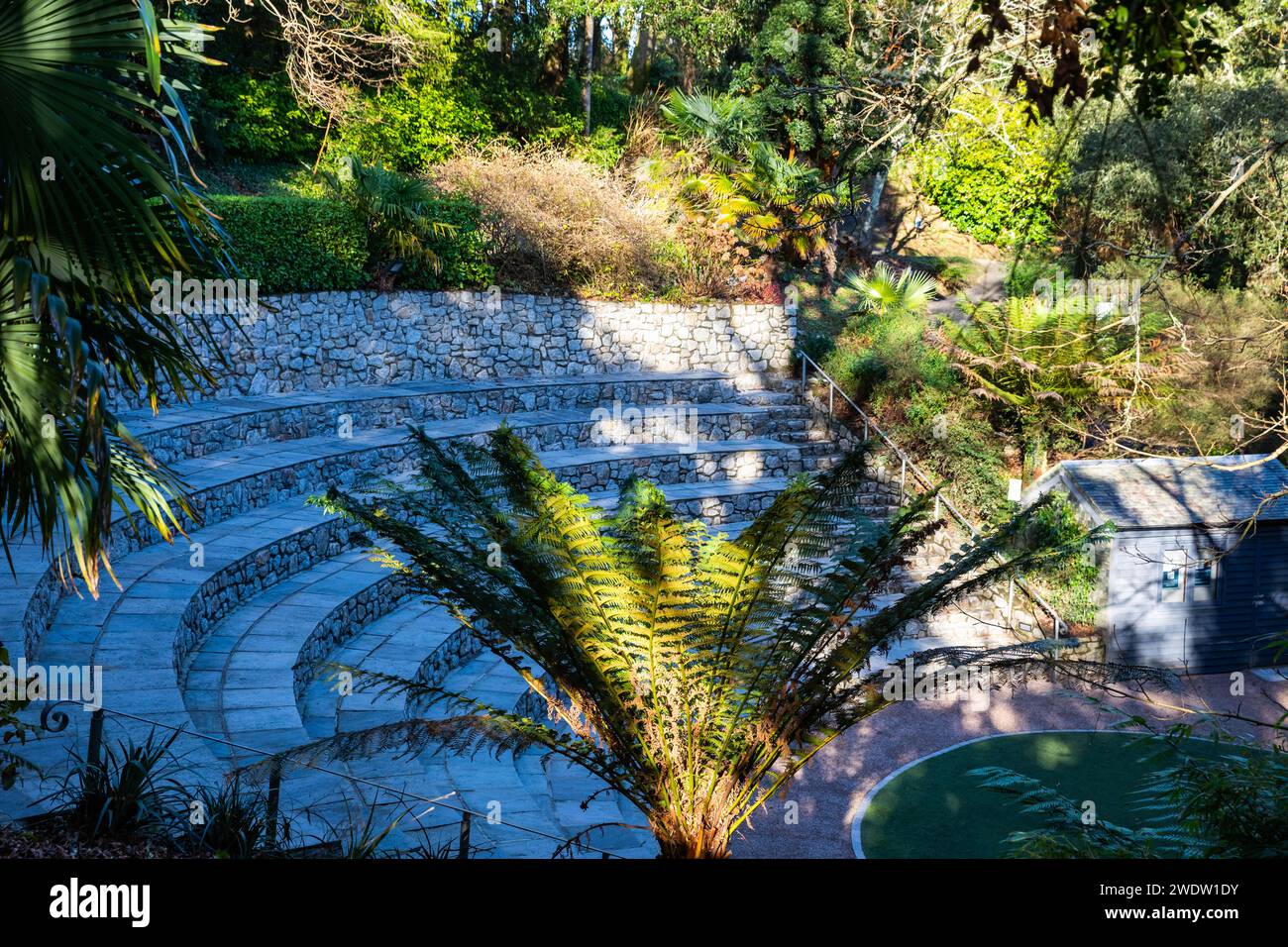 Trebah garden amphitheatre hi-res stock photography and images - Alamy