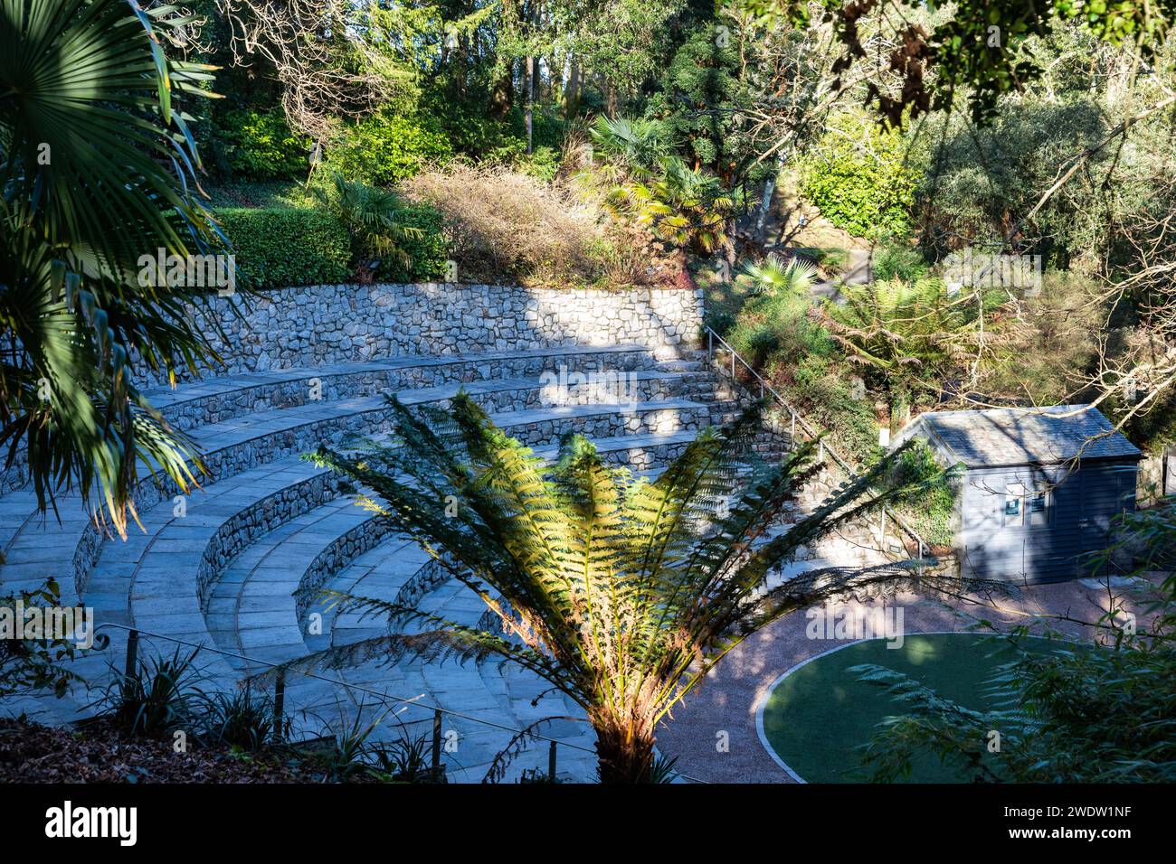 Trebah garden amphitheatre hi-res stock photography and images - Alamy