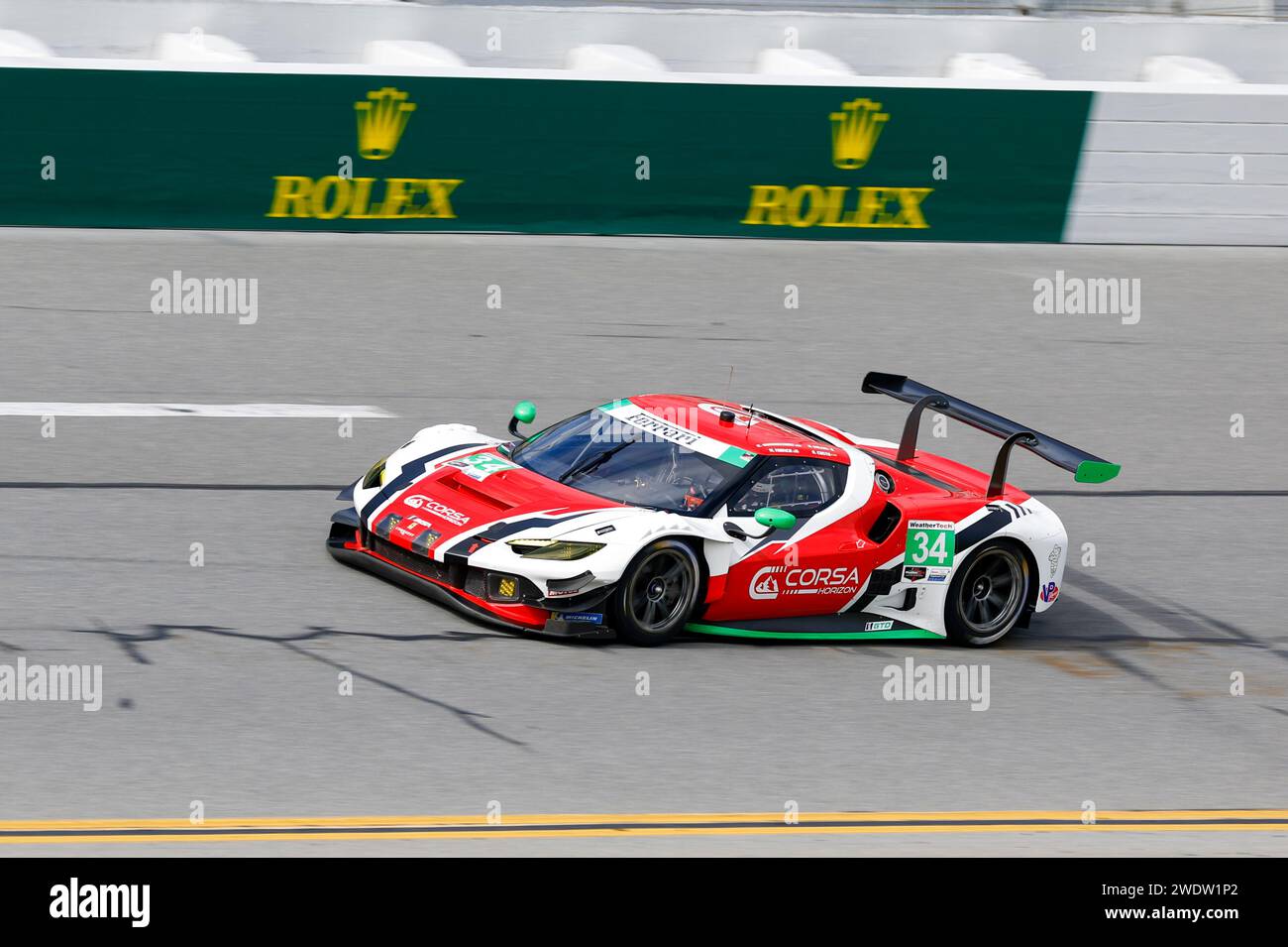 DAYTONA, FL - JANUARY 21: The #34 Conquest Racing Ferrari 296 GT3 of ...