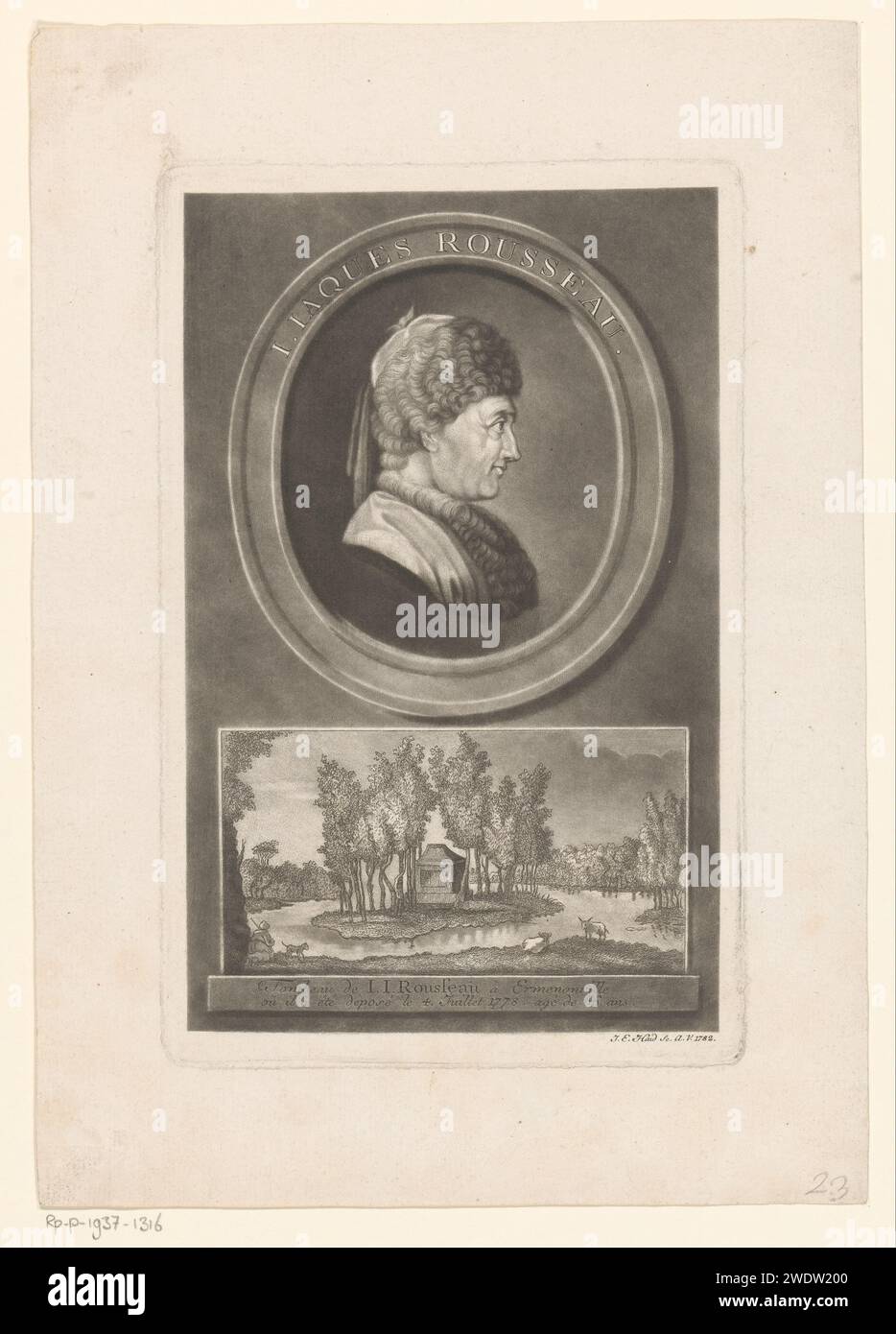 Tomb of jean jacques rousseau hi-res stock photography and images - Alamy