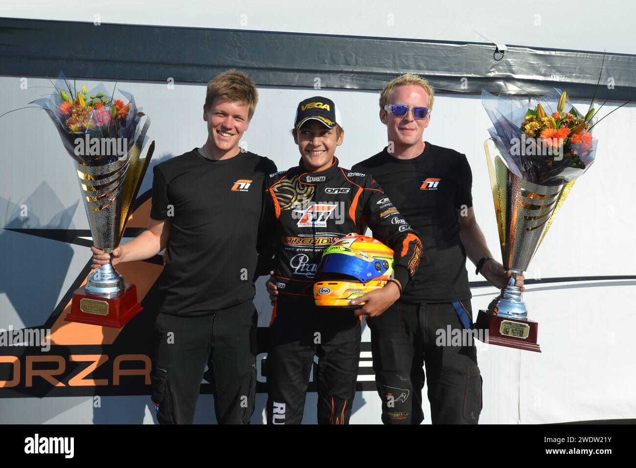 Mercedes F1 driver George Russell seen here in his early karting career ...