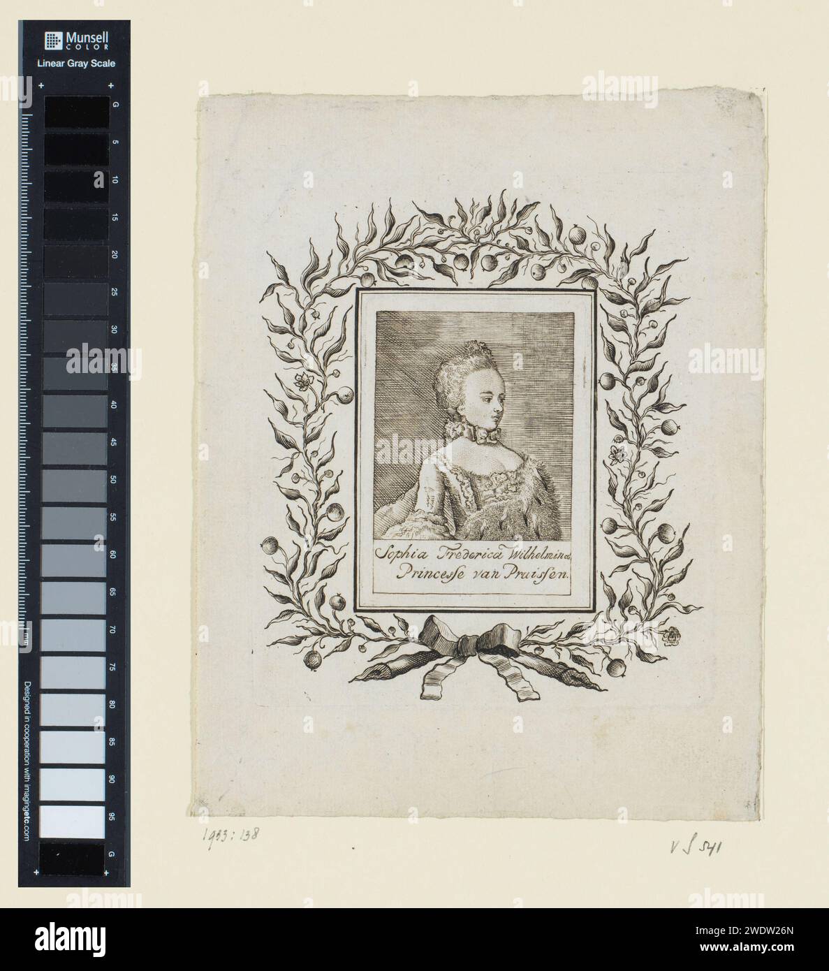 Portrait of Wilhelmina van Pruisen, Anonymous, 1760 - 1849 print Portrait of Wilhelmina. Her ...