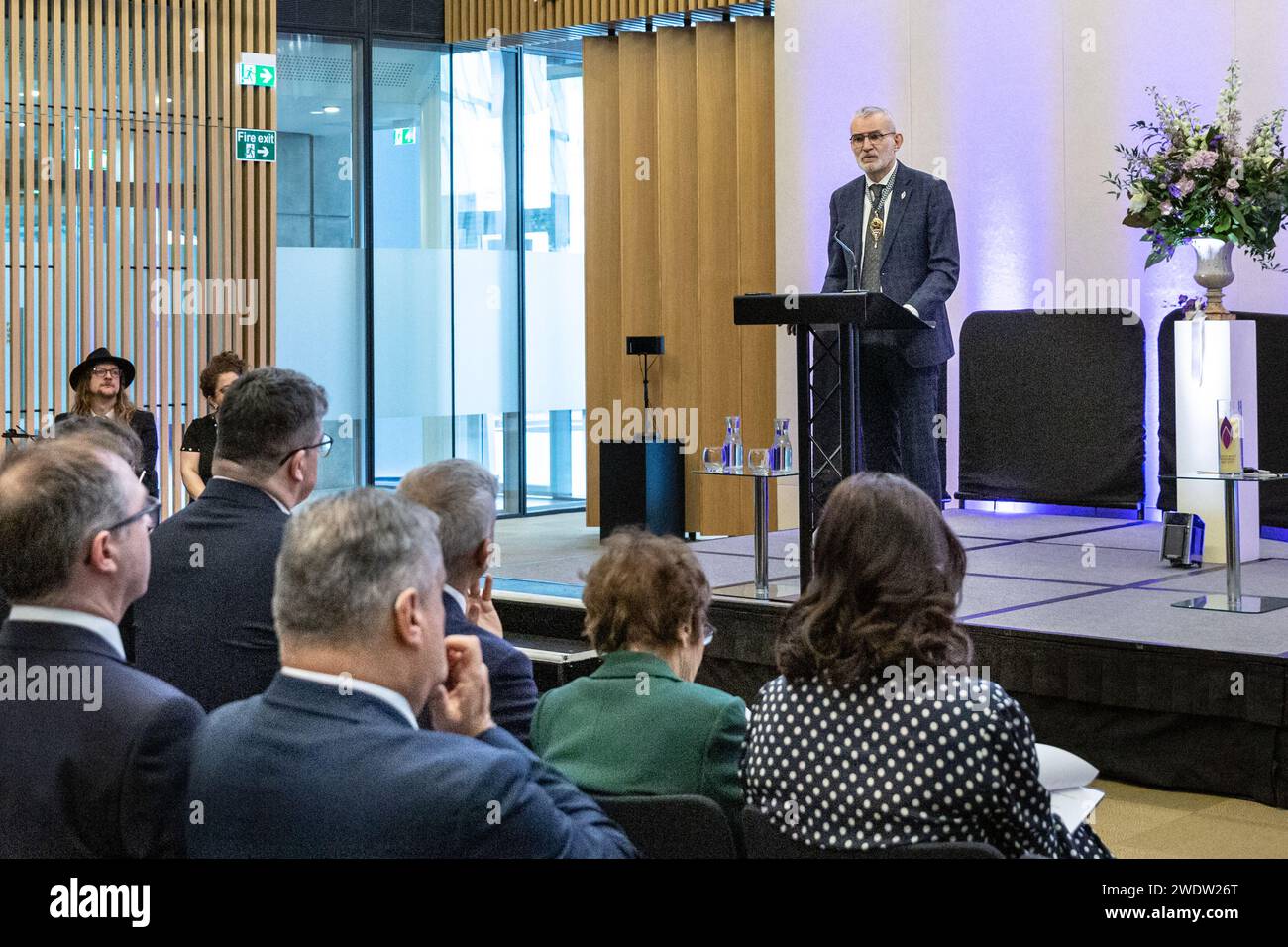 London, UK. 22nd Jan, 2024. Chair of the London Assembly Andrew Boff ...