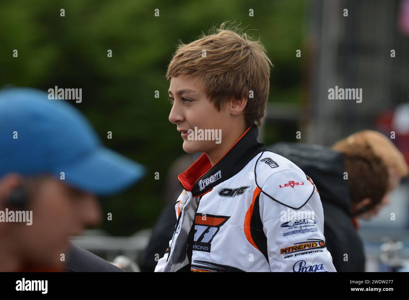 Mercedes F1 driver George Russell seen here in his early karting career ...