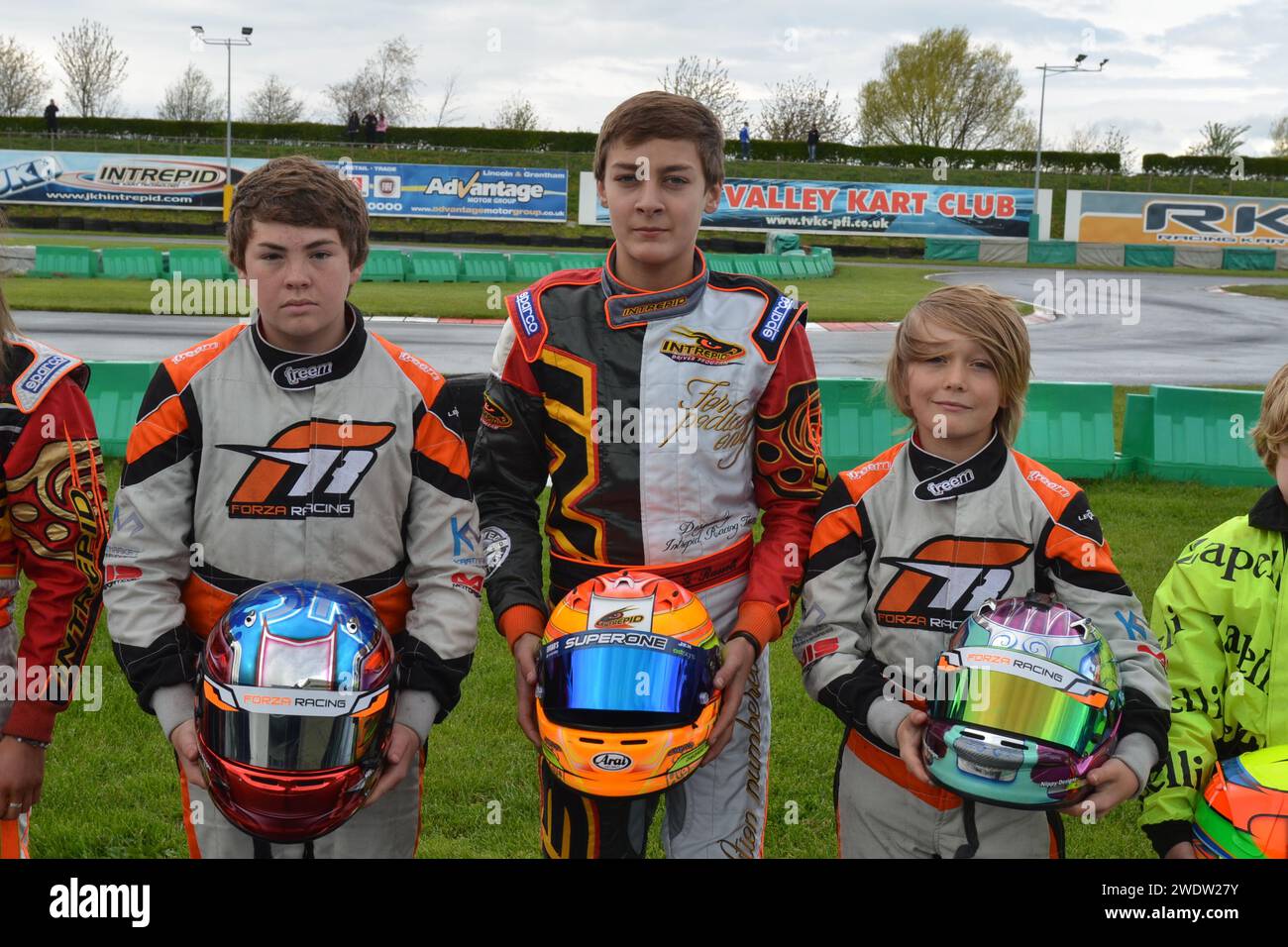 Mercedes F1 driver George Russell seen here in his early karting career ...