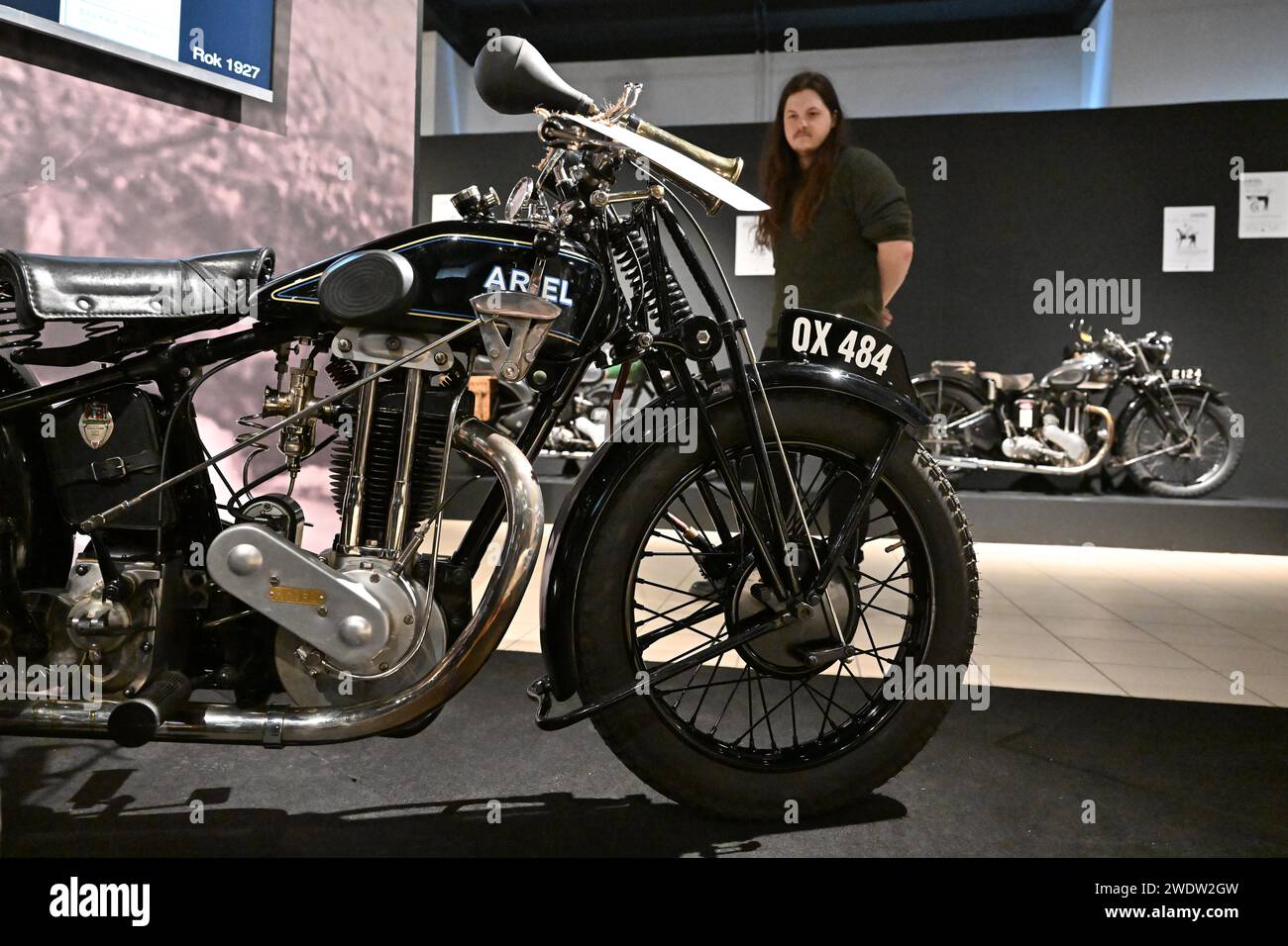 Brno, Czech Republic. 22nd Jan, 2024. Exhibition of historic ...