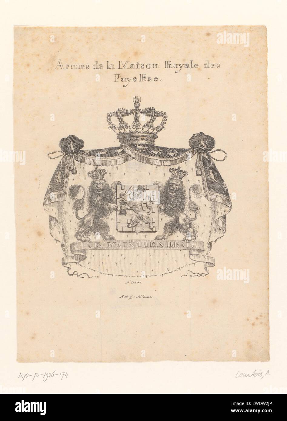 Coat of arms of the Kingdom of the Netherlands, G. Hermans, A. Courtois ...