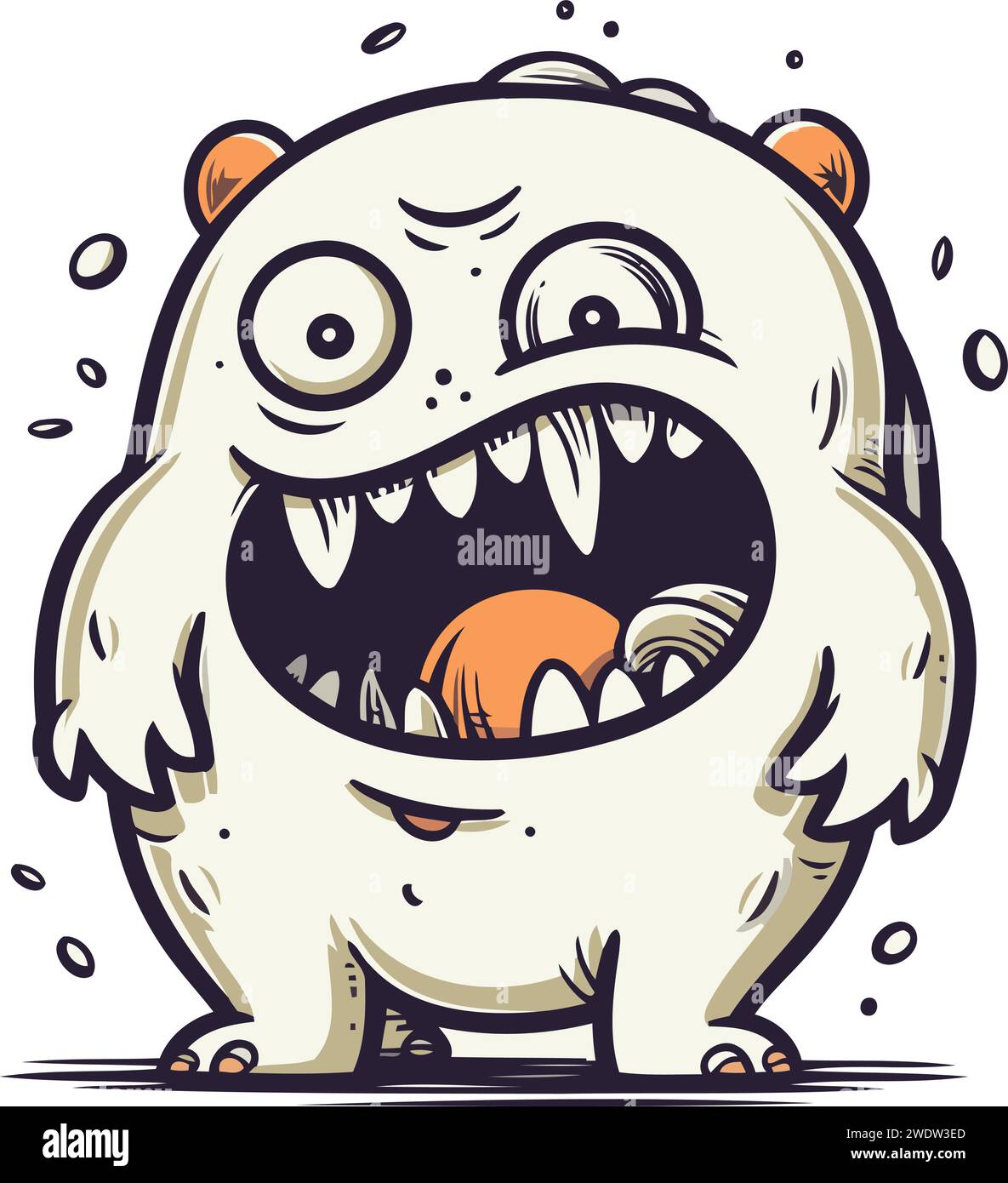 Sharp teeth cartoon Cut Out Stock Images & Pictures - Alamy