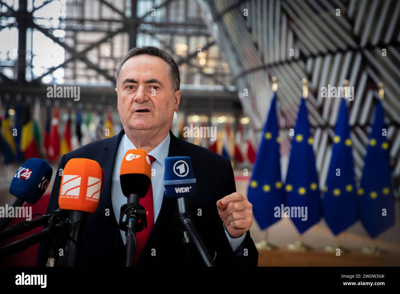 Brussels, Belgium. 22nd Jan, 2024. Nicolas Landemard/Le Pictorium ...