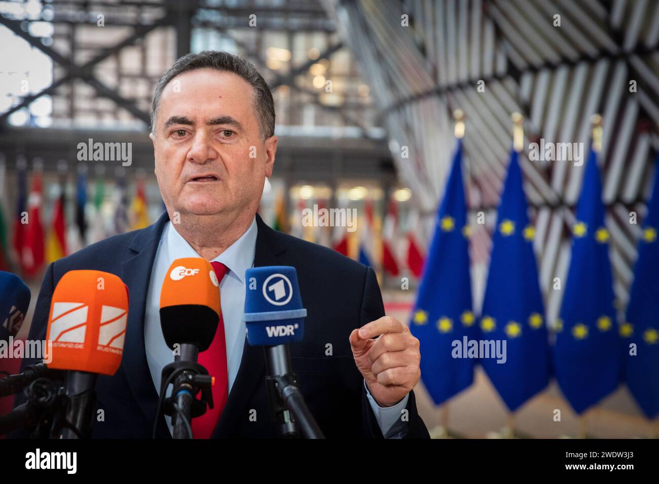 Brussels, Belgium. 22nd Jan, 2024. Nicolas Landemard/Le Pictorium ...