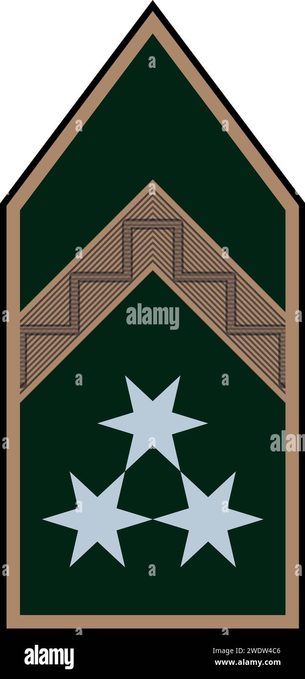 Shoulder pad military officer insignia of the Hungary FŐTÖRZSŐRMESTER ...