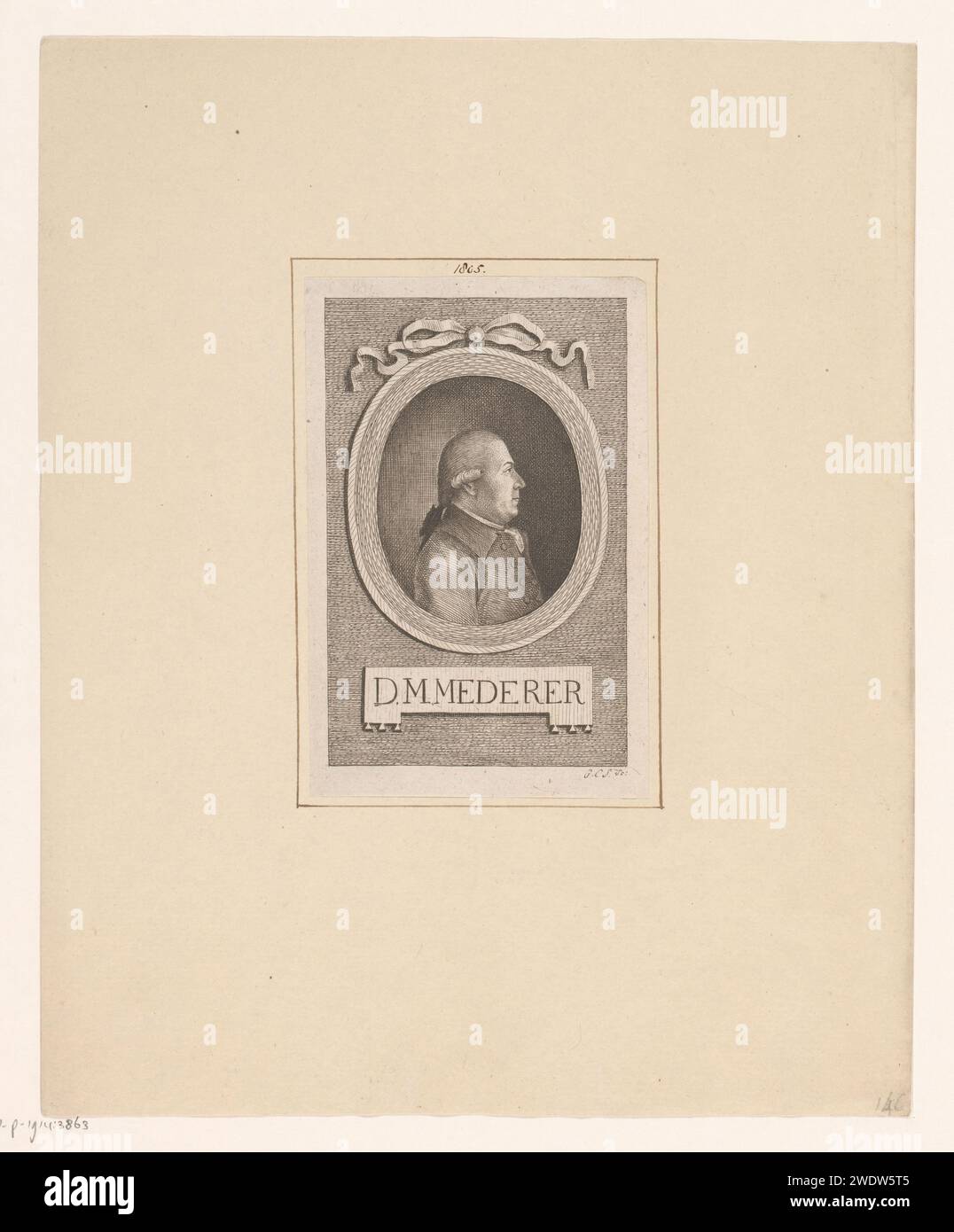 PortraT van Matthäus Mederer, Georg Christoph Schmidt, 1750 - 1811 ...