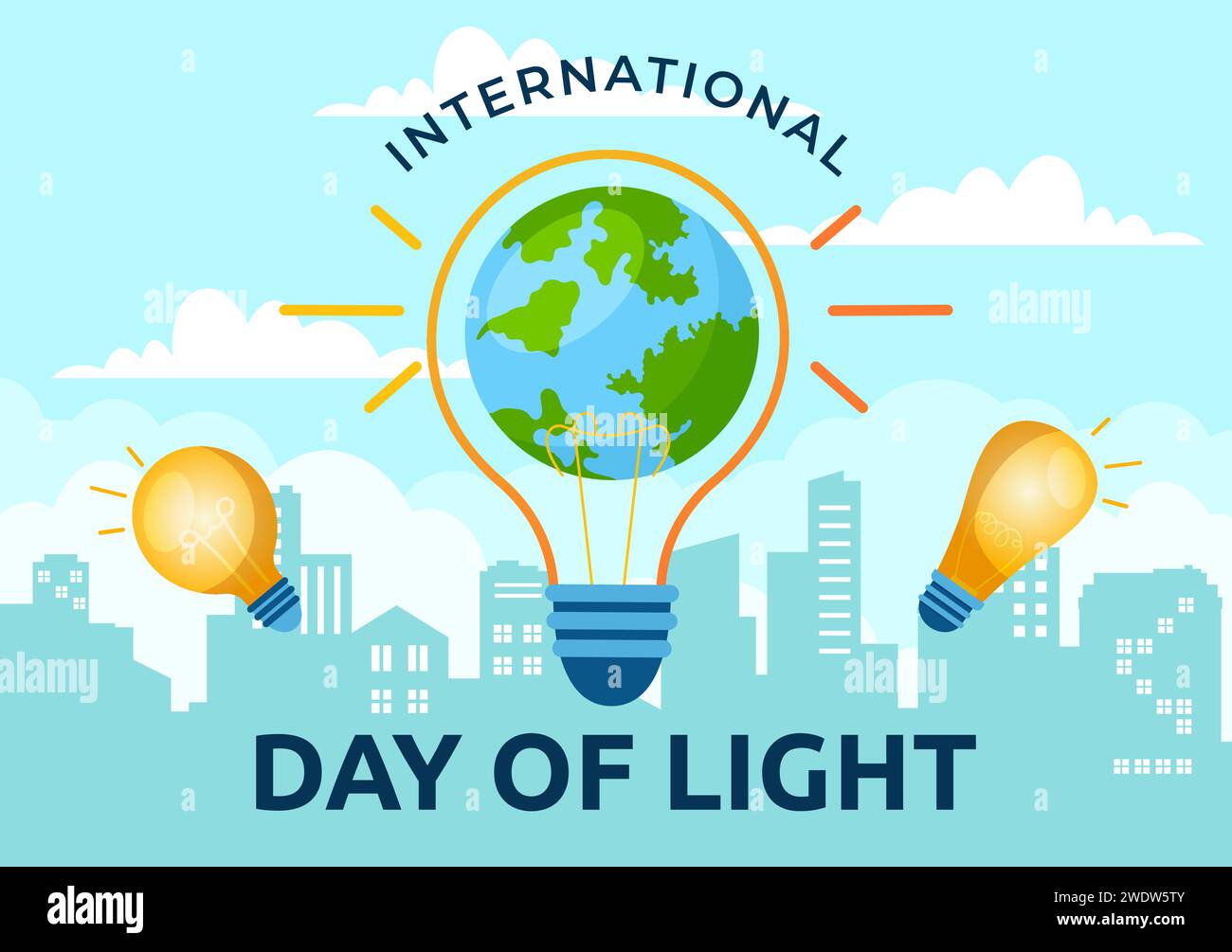International Day of Light Vector Illustration on May 16 to the ...