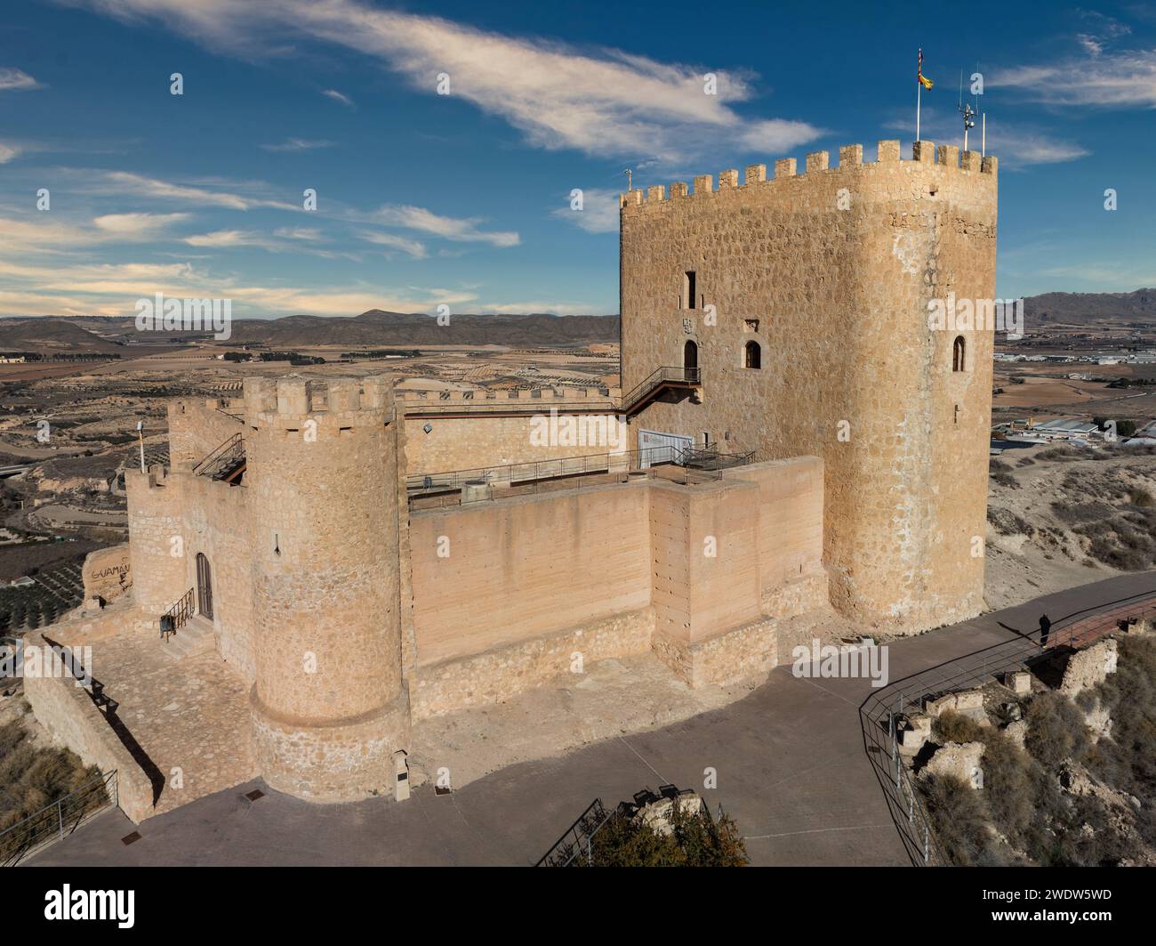 Aerial view jumilla medieval hi-res stock photography and images - Alamy
