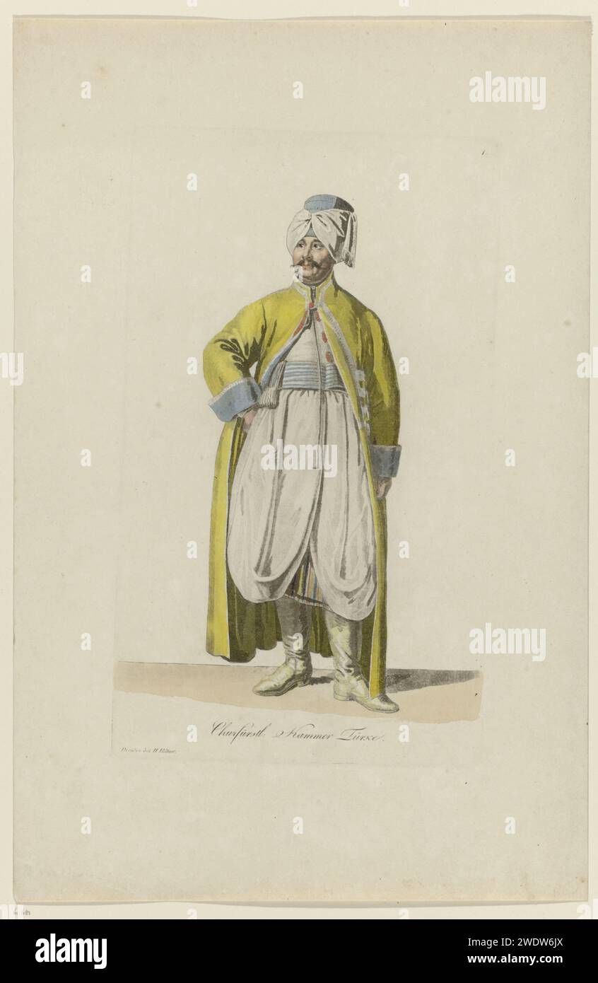 Costume of a Turkish Chamberlain, Samuel Gränicher, 1803 - 1808 Dresden ...
