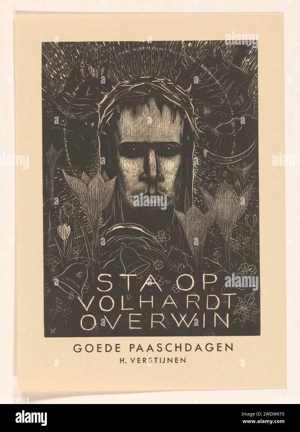 Easter map of Henri Verstijnen, Henri Verstijnen, 1892 - 1936 print ...