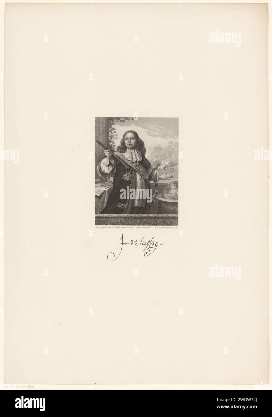 Portrait of Johan de Liefde, Frederik Hendrik Weissenbruch, after ...