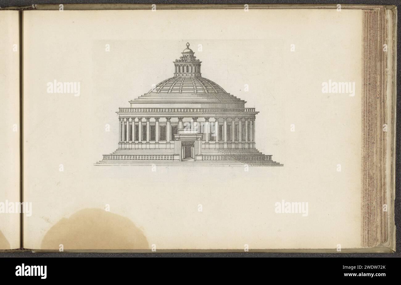 Ronde Temple, Jacques Arrot, 1550 print Round temple. This print is ...