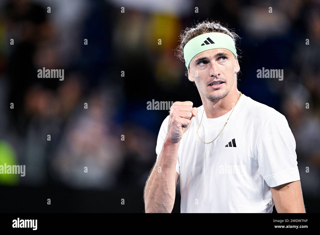Paris, France. 20th Jan, 2024. Sascha Alexander Zverev of Germany ...