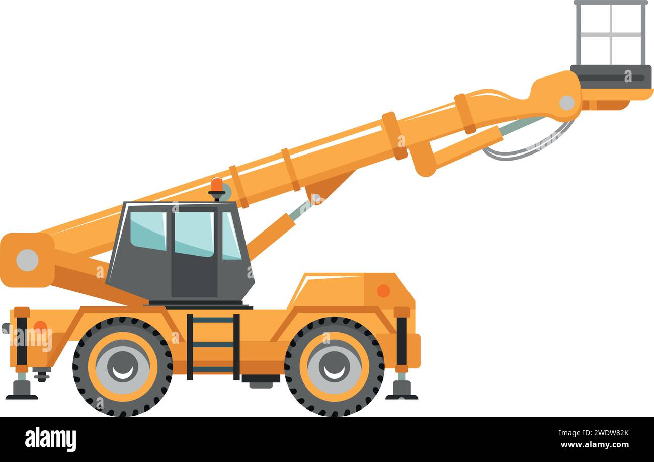 Aerial lift truck Stock Vector Images - Alamy