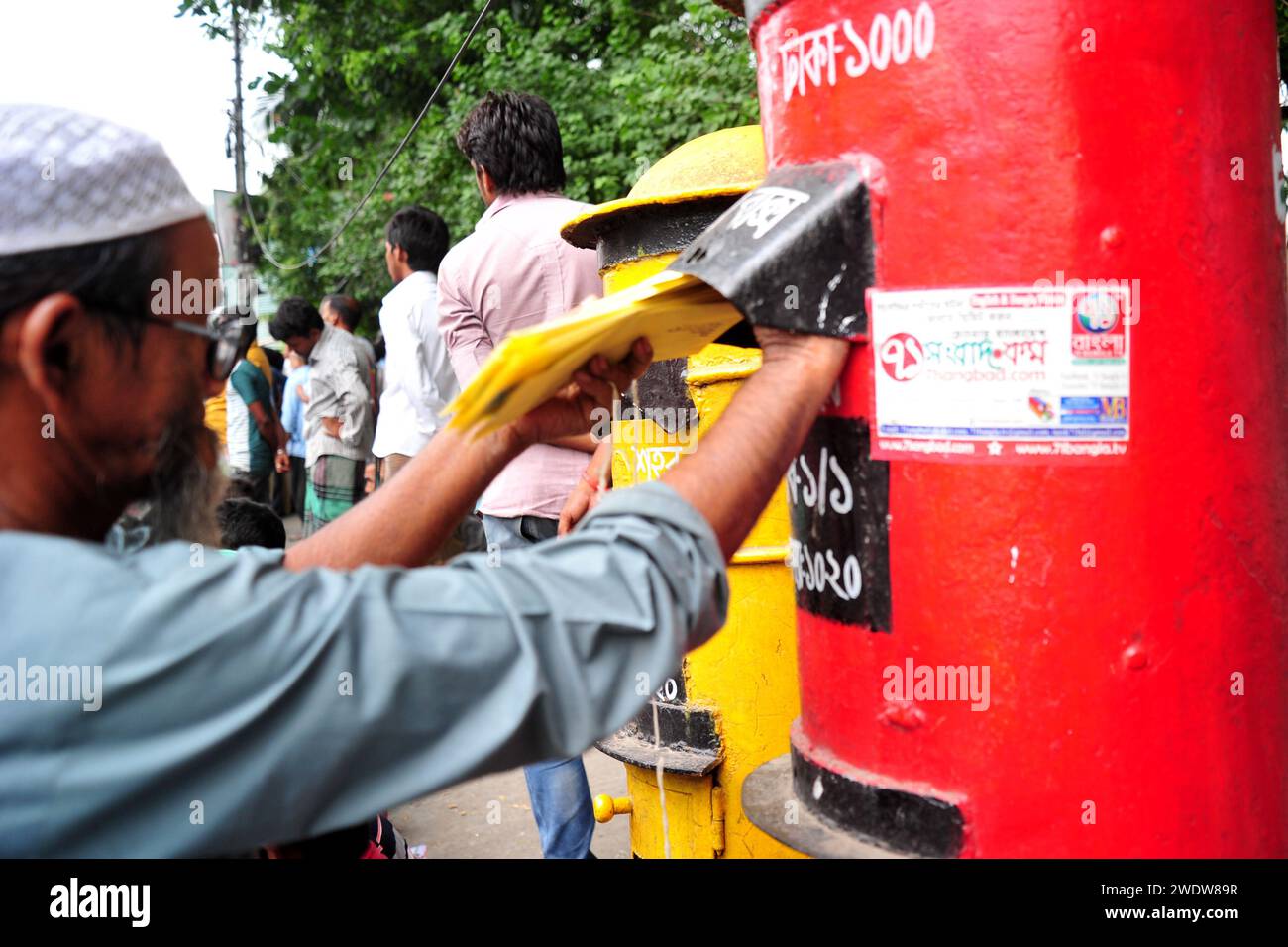 A post box (British English; also written postbox; also known as pillar ...