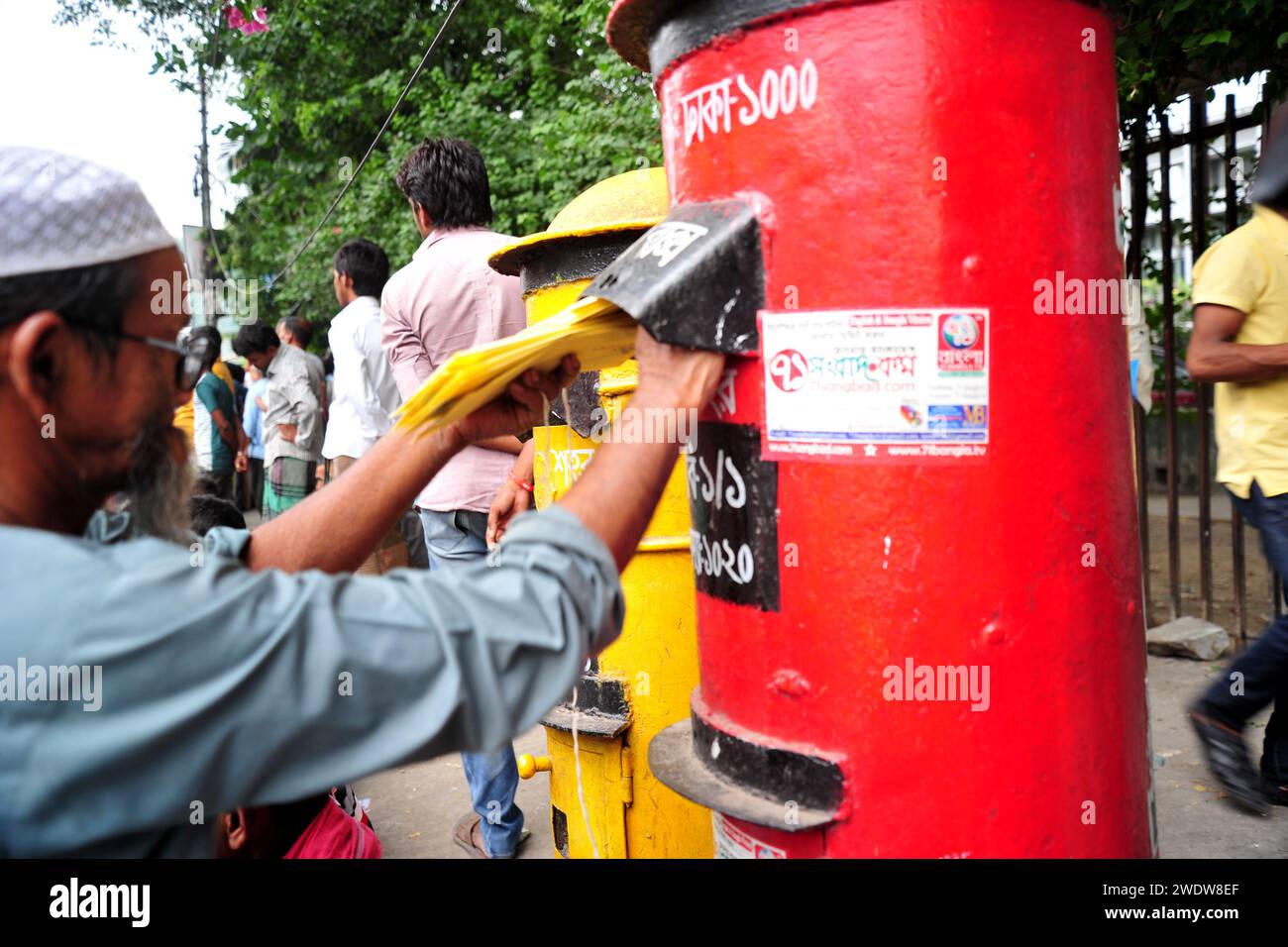 A post box (British English; also written postbox; also known as pillar ...