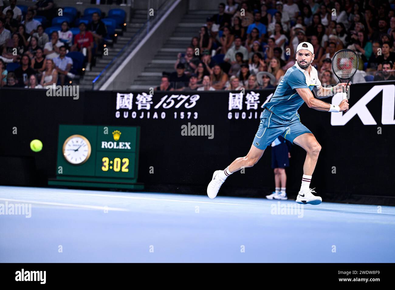 Paris, France. 20th Jan, 2024. Grigor Dimitrov of Bulgaria during the ...