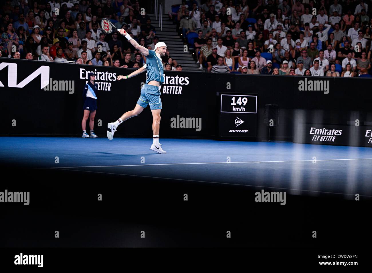 Paris, France. 20th Jan, 2024. Grigor Dimitrov of Bulgaria during the ...