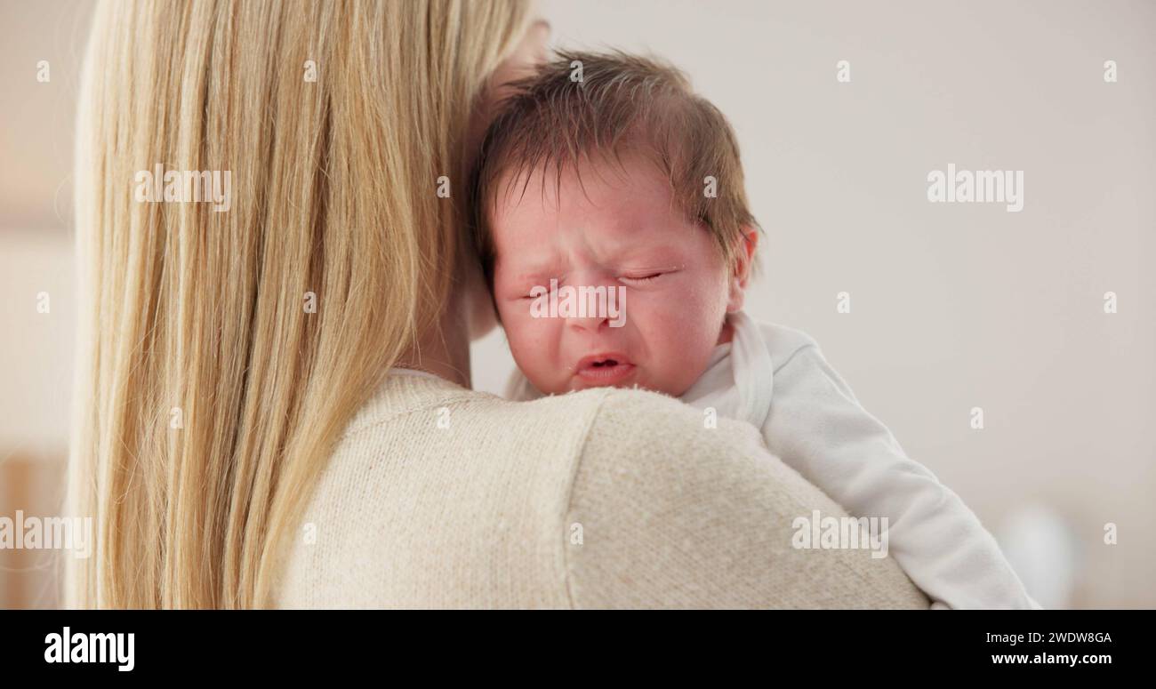 Stressed crying mother babies hi-res stock photography and images - Alamy