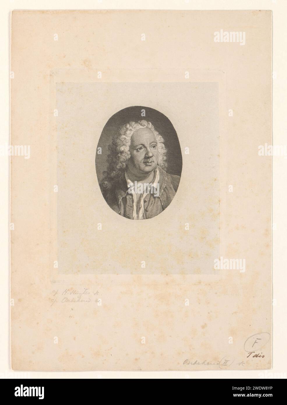 Portrait of Jean Baptiste Rousseau (1671-1741), Hendrik D. Jzn Sluyter ...